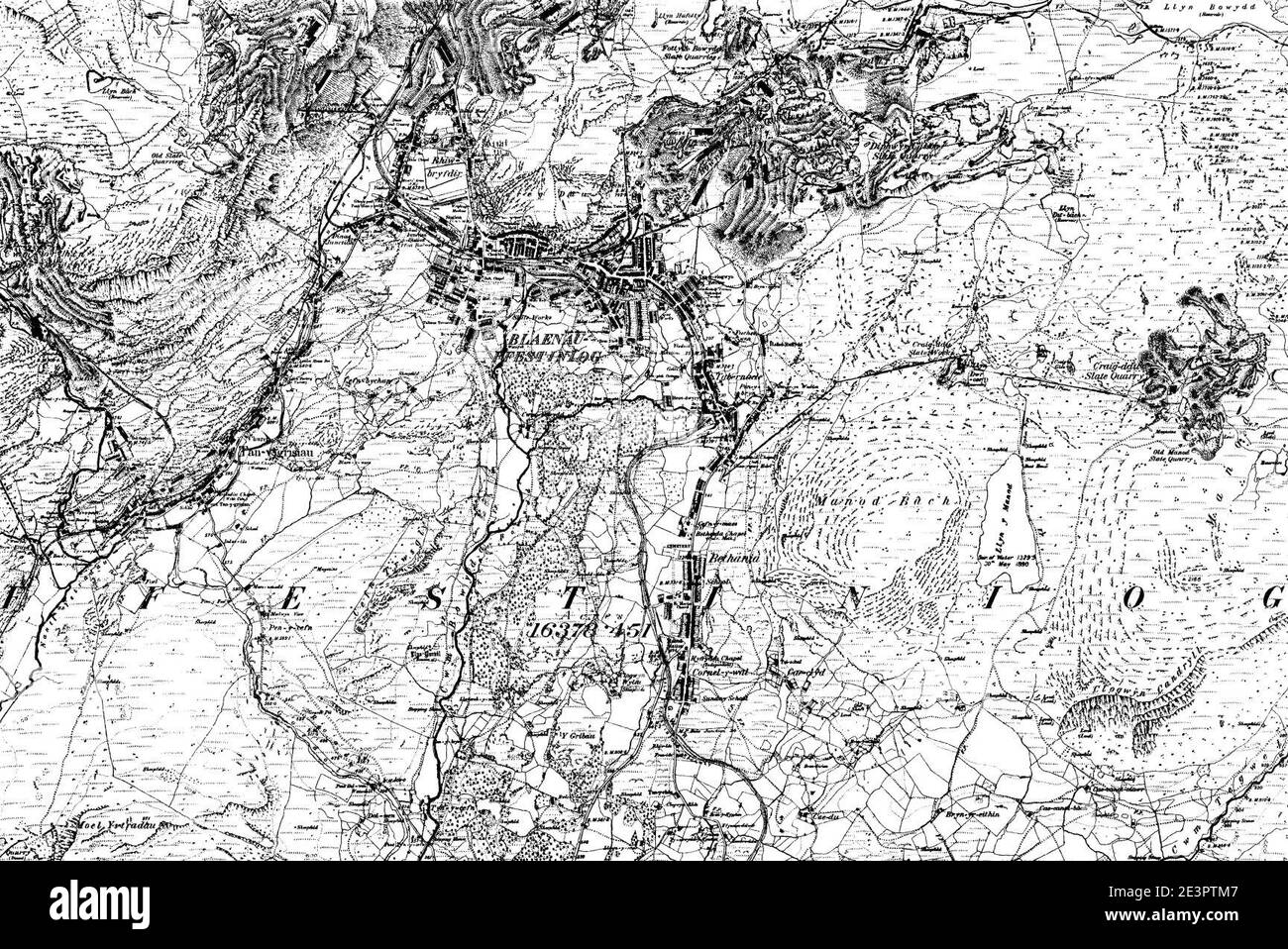 Map of Merionethshire OS Map name 004-SW, Ordnance Survey, 1888-1892 ...