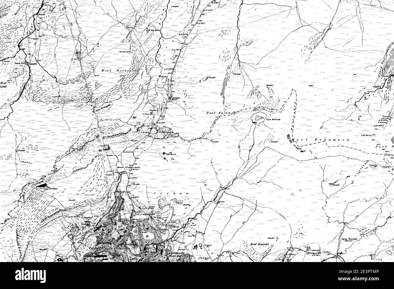 Map of Merionethshire OS Map name 004-NW, Ordnance Survey, 1888-1892 ...