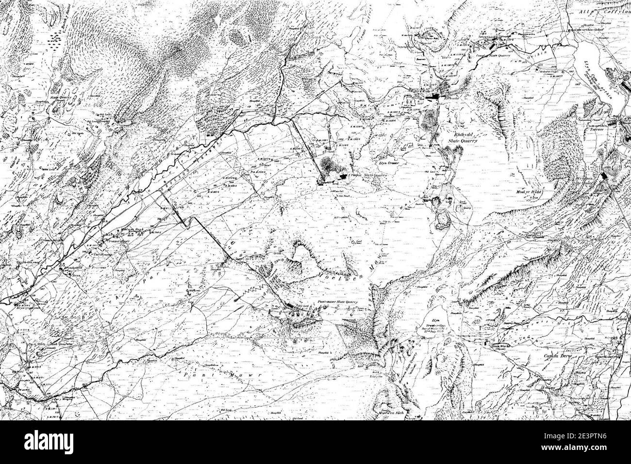 Map of Merionethshire OS Map name 003-SE, Ordnance Survey, 1888-1892 ...