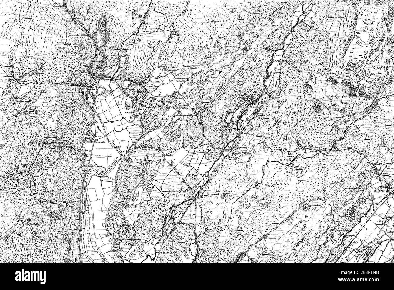 Map of Merionethshire OS Map name 003-SW, Ordnance Survey, 1888-1892 ...