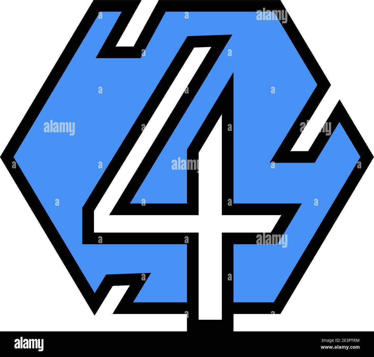 fourth number color icon vector illustration Stock Vector Image & Art ...