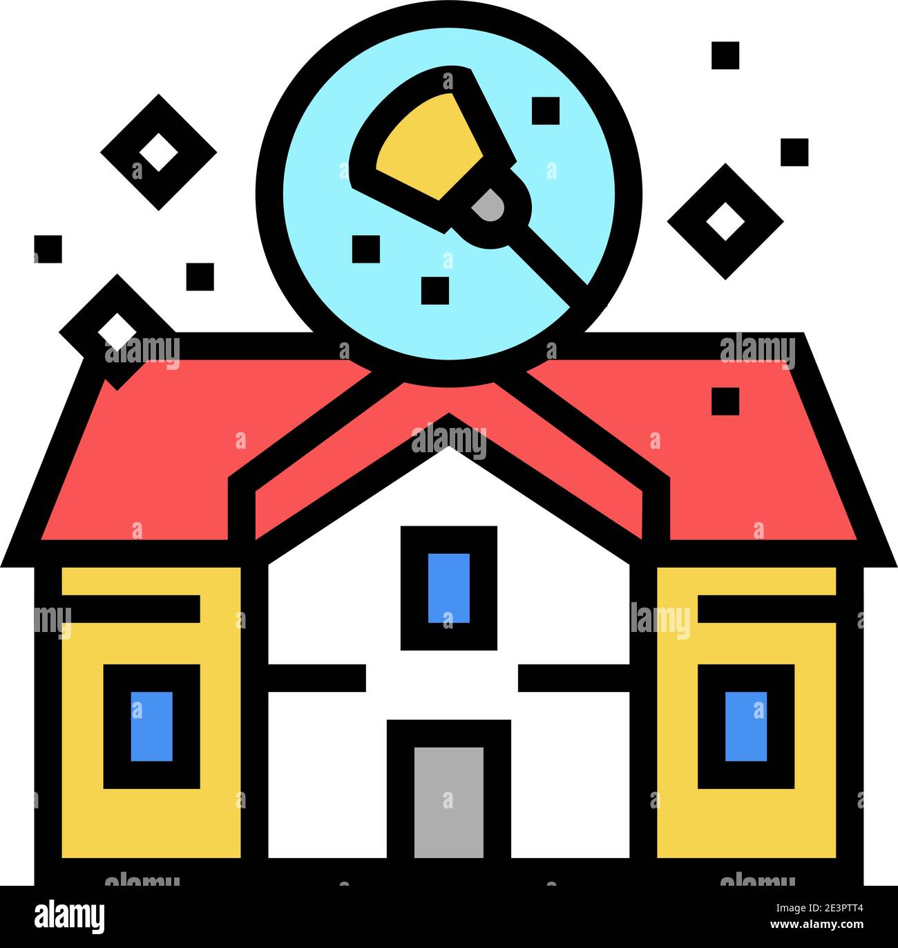 house cleaning color icon vector illustration Stock Vector Image & Art ...