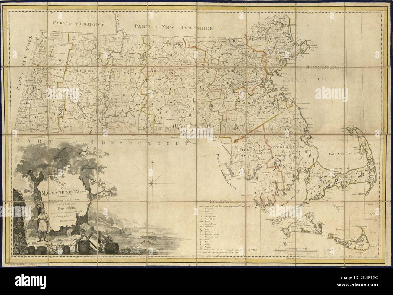 Map of Massachusetts proper- compiled from actual surveys made by order ...