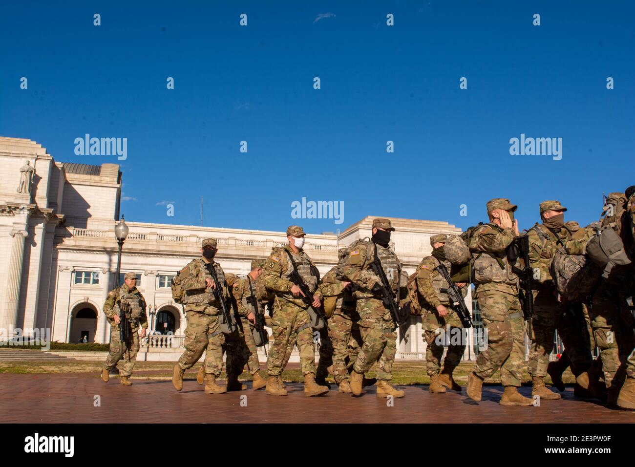 Washington, DC, Washington, DC, USA. 19th Jan, 2021. National Guard ...