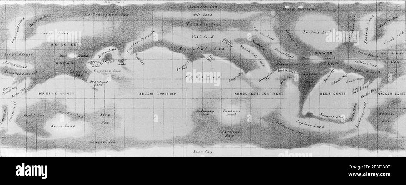 Nathaniel green mars map hi-res stock photography and images - Alamy
