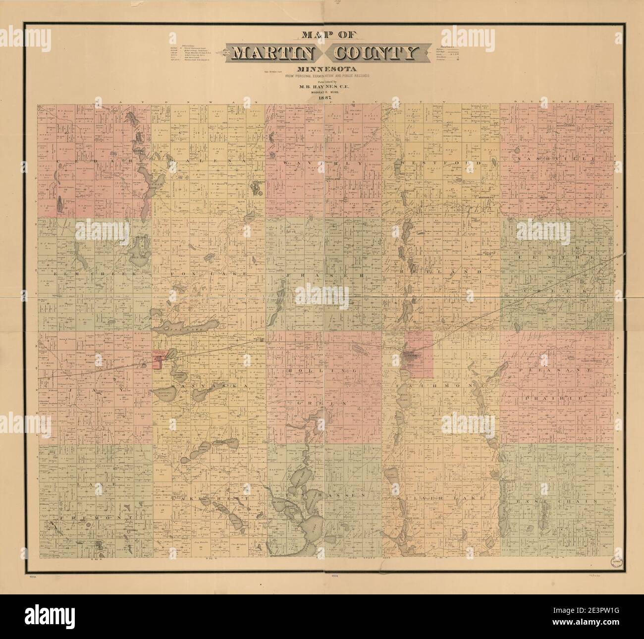 Map of martin hi-res stock photography and images - Alamy