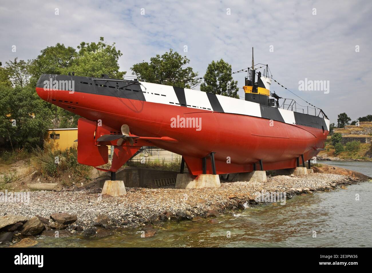 Submarine - museum Vesikko in Suomenlinna fortress near Helsinki ...