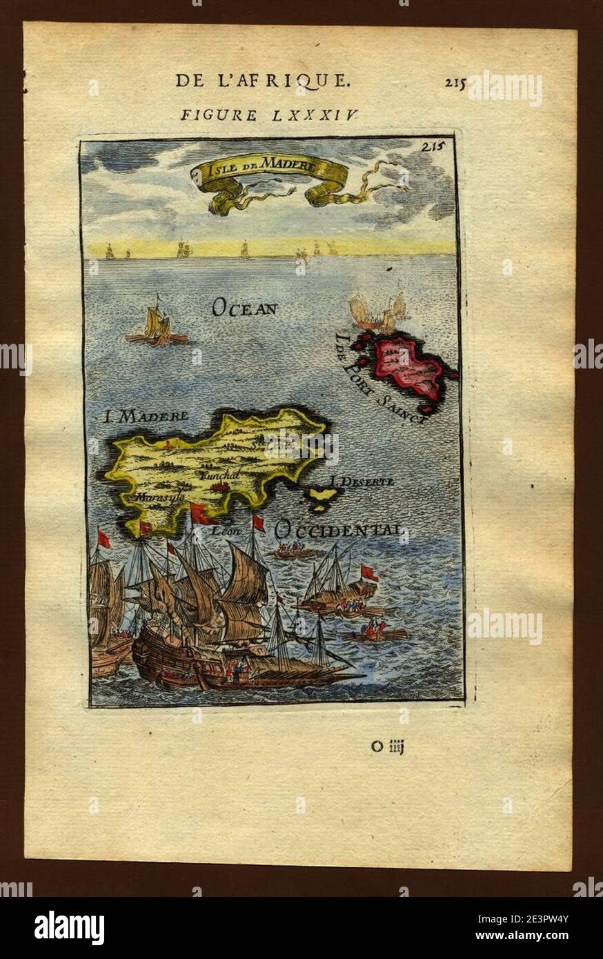 Map of Madeira, 1683 Stock Photo - Alamy