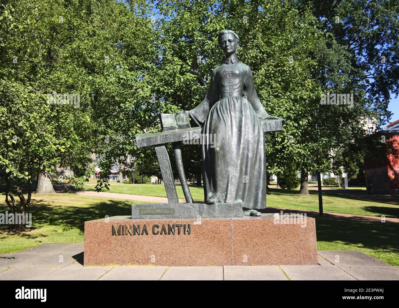 Minna Canth Statue in Jyvaskyla. Finland Stock Photo - Alamy