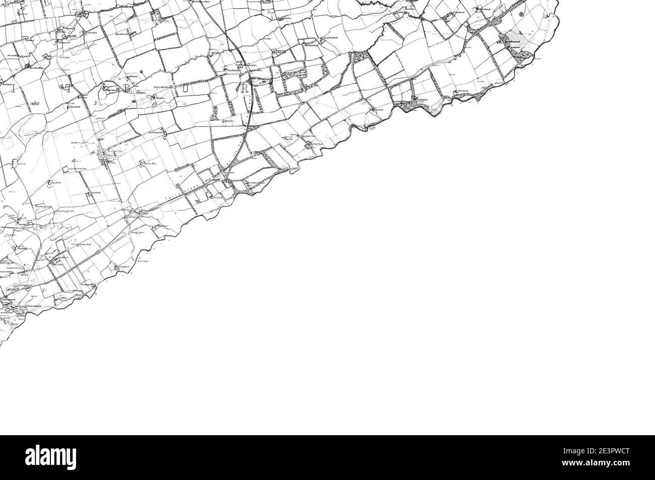 Map of Linlithgowshire Sheet 012, Ordnance Survey, 1856 Stock Photo - Alamy