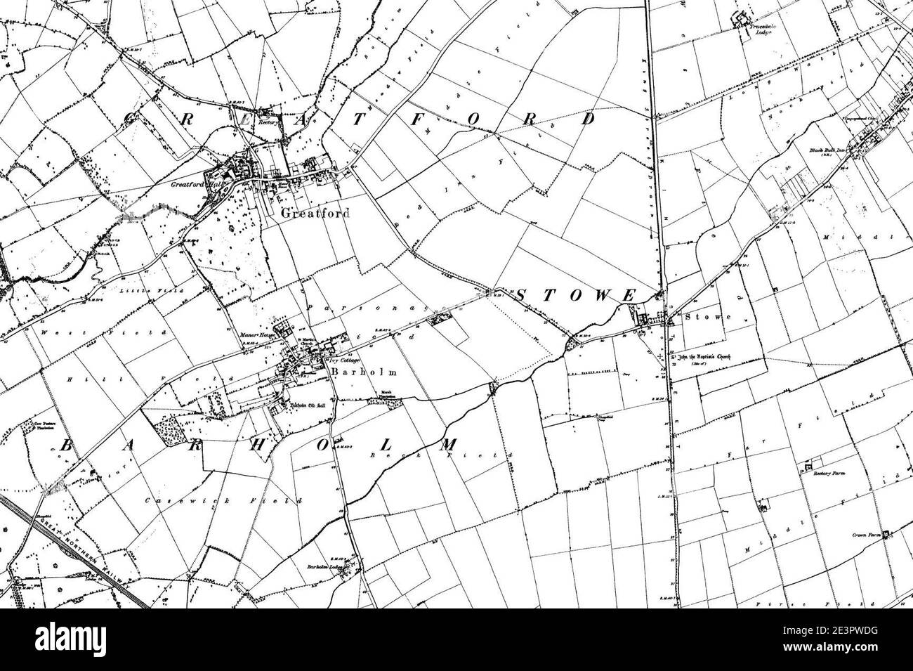 Map of Lincolnshire OS Map name 146-SE, Ordnance Survey, 1886-1897 ...