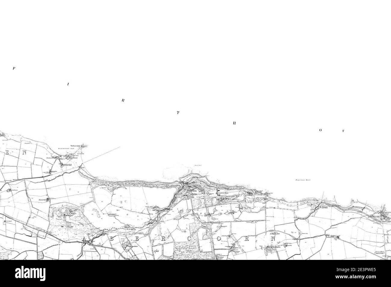 Map of Linlithgowshire Sheet 002, Ordnance Survey, 1856 Stock Photo - Alamy