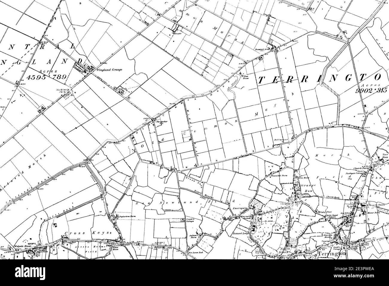 Map of Lincolnshire OS Map name 344-NW, Ordnance Survey, 1886-1897 ...