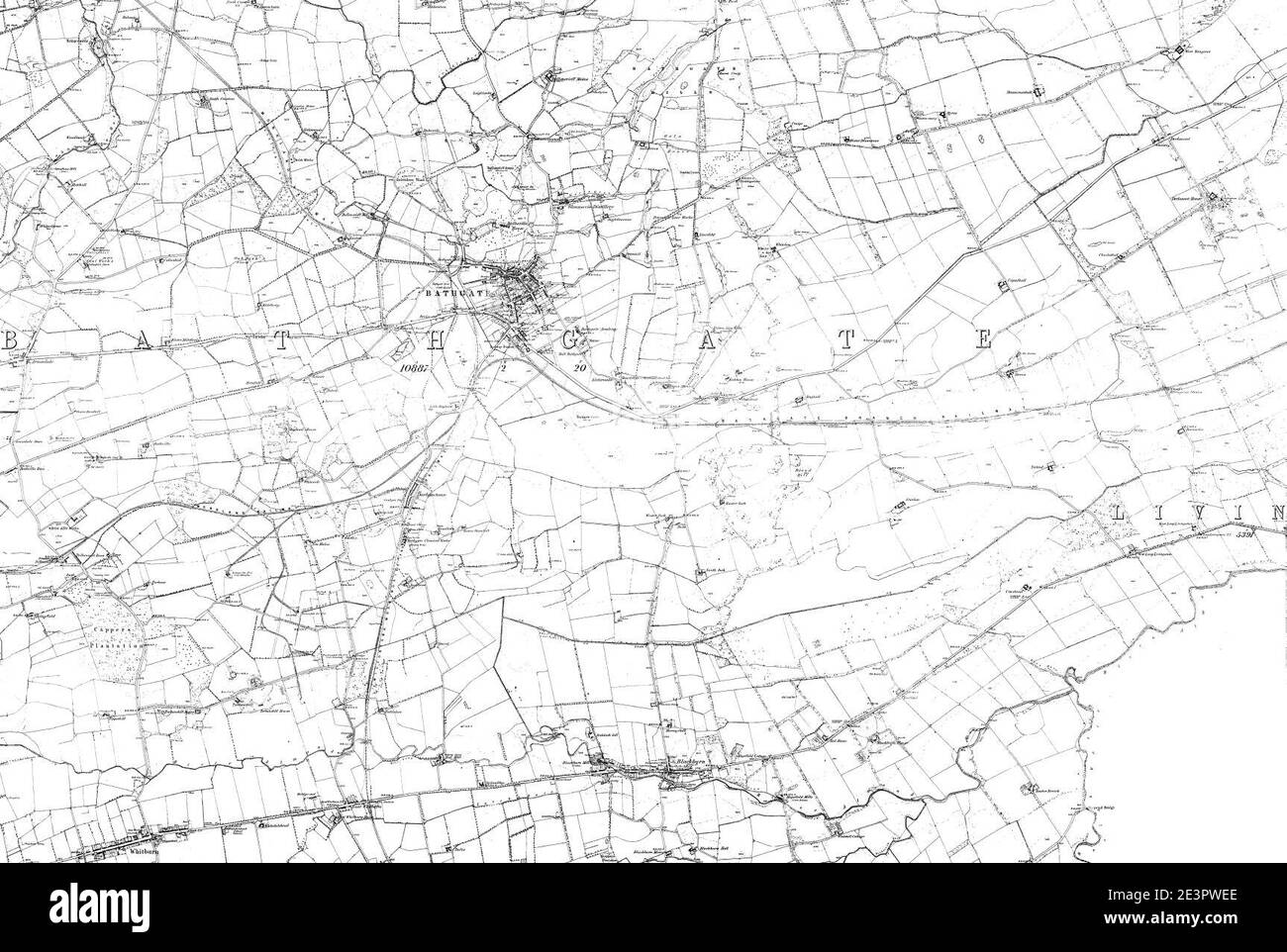 Map of Linlithgowshire Sheet 009, Ordnance Survey, 1856 Stock Photo - Alamy