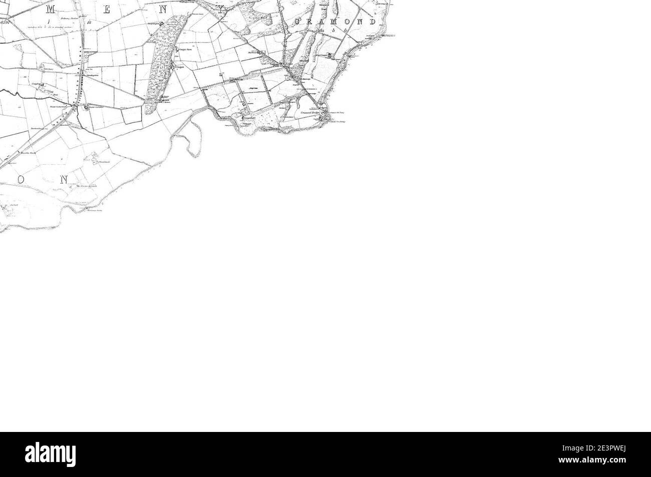 Map of Linlithgowshire Sheet 007, Ordnance Survey, 1856 Stock Photo - Alamy