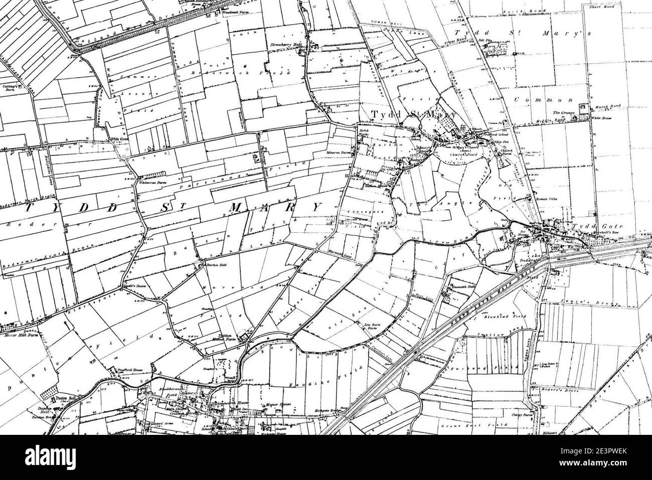 Map of Lincolnshire OS Map name 144-SW, Ordnance Survey, 1886-1897 ...