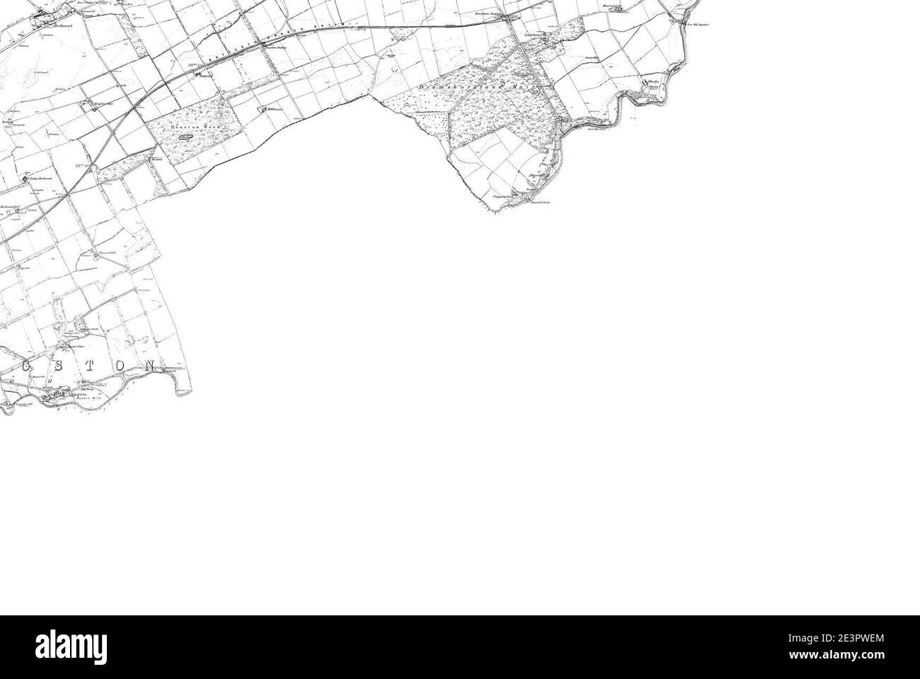 Map of Linlithgowshire Sheet 010, Ordnance Survey, 1856 Stock Photo - Alamy