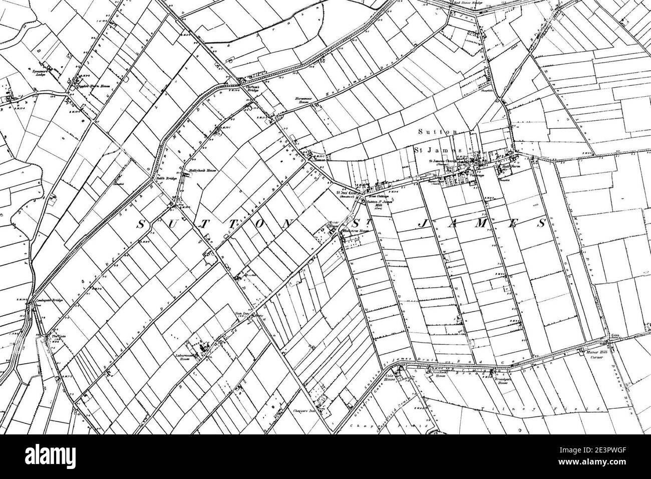 Map of Lincolnshire OS Map name 143-SE, Ordnance Survey, 1886-1897 ...