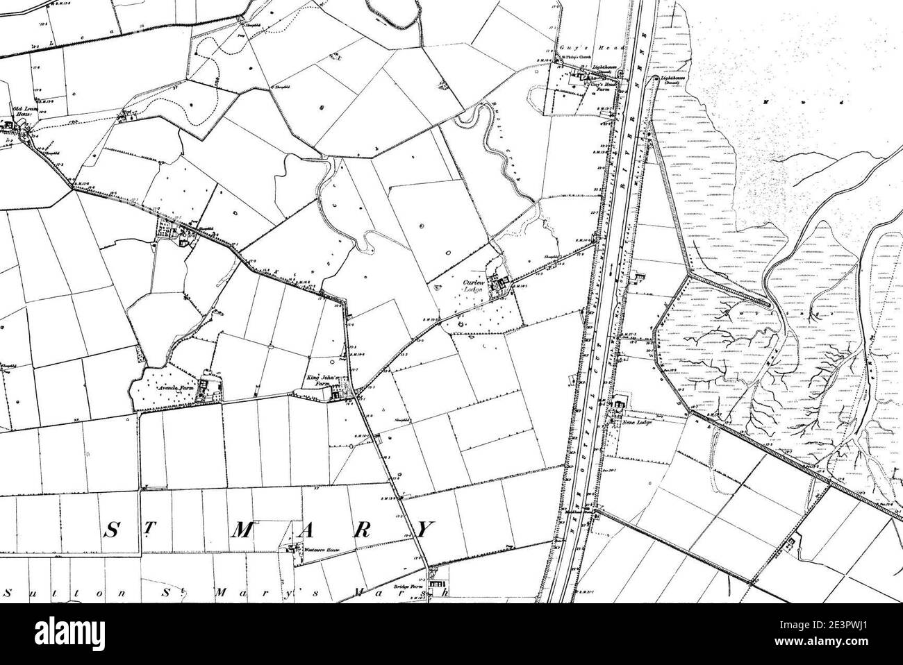 Map of Lincolnshire OS Map name 136-SE, Ordnance Survey, 1886-1897 ...