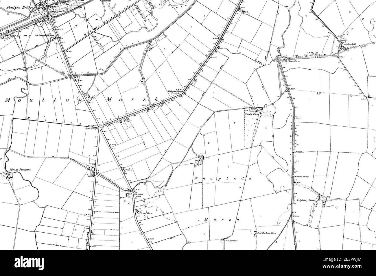 Map of Lincolnshire OS Map name 127-SW, Ordnance Survey, 1886-1897 ...