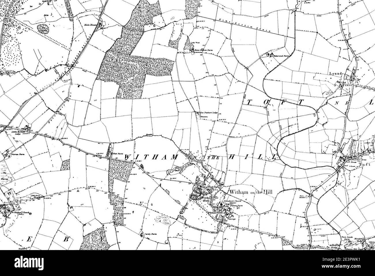 Map of Lincolnshire OS Map name 140-SW, Ordnance Survey, 1886-1897 ...