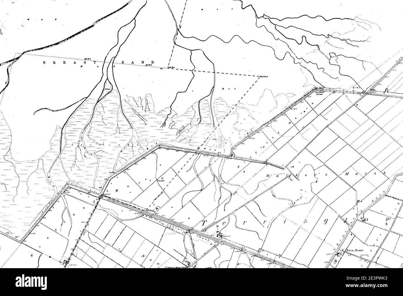 Map of Lincolnshire OS Map name 137-SW, Ordnance Survey, 1886-1897 ...