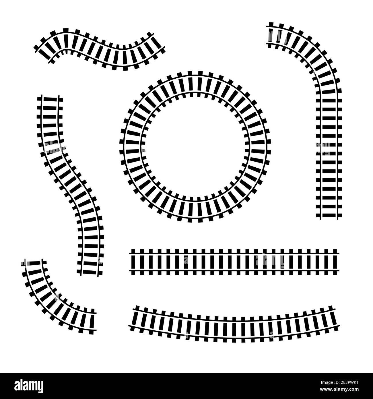 Train Tracks Vector