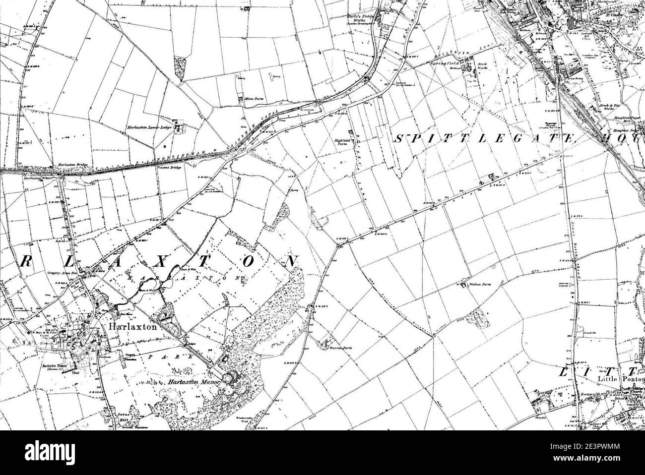 Map of Lincolnshire OS Map name 122-NE, Ordnance Survey, 1886-1897 ...
