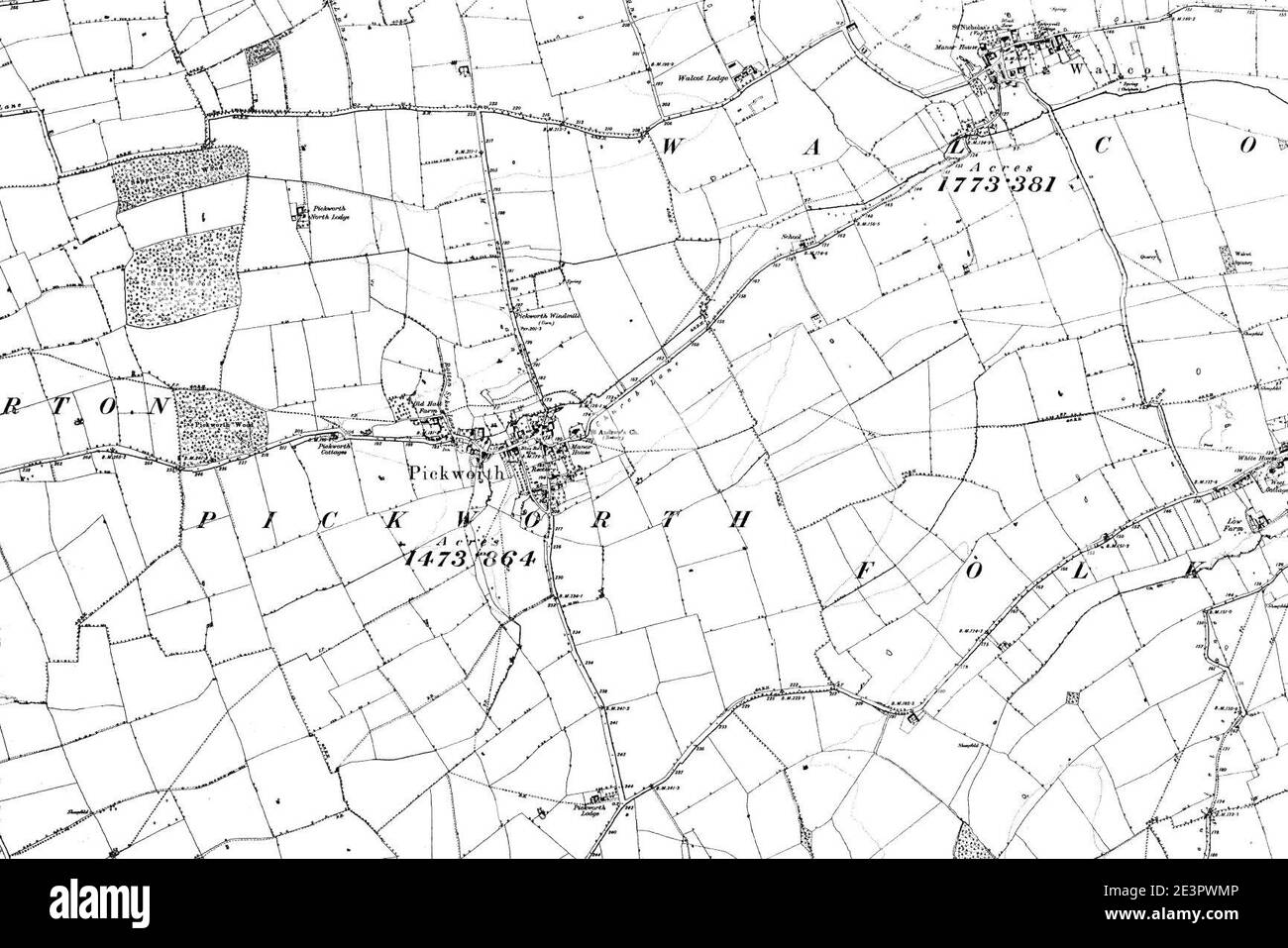 Map of Lincolnshire OS Map name 124-NW, Ordnance Survey, 1886-1897 ...