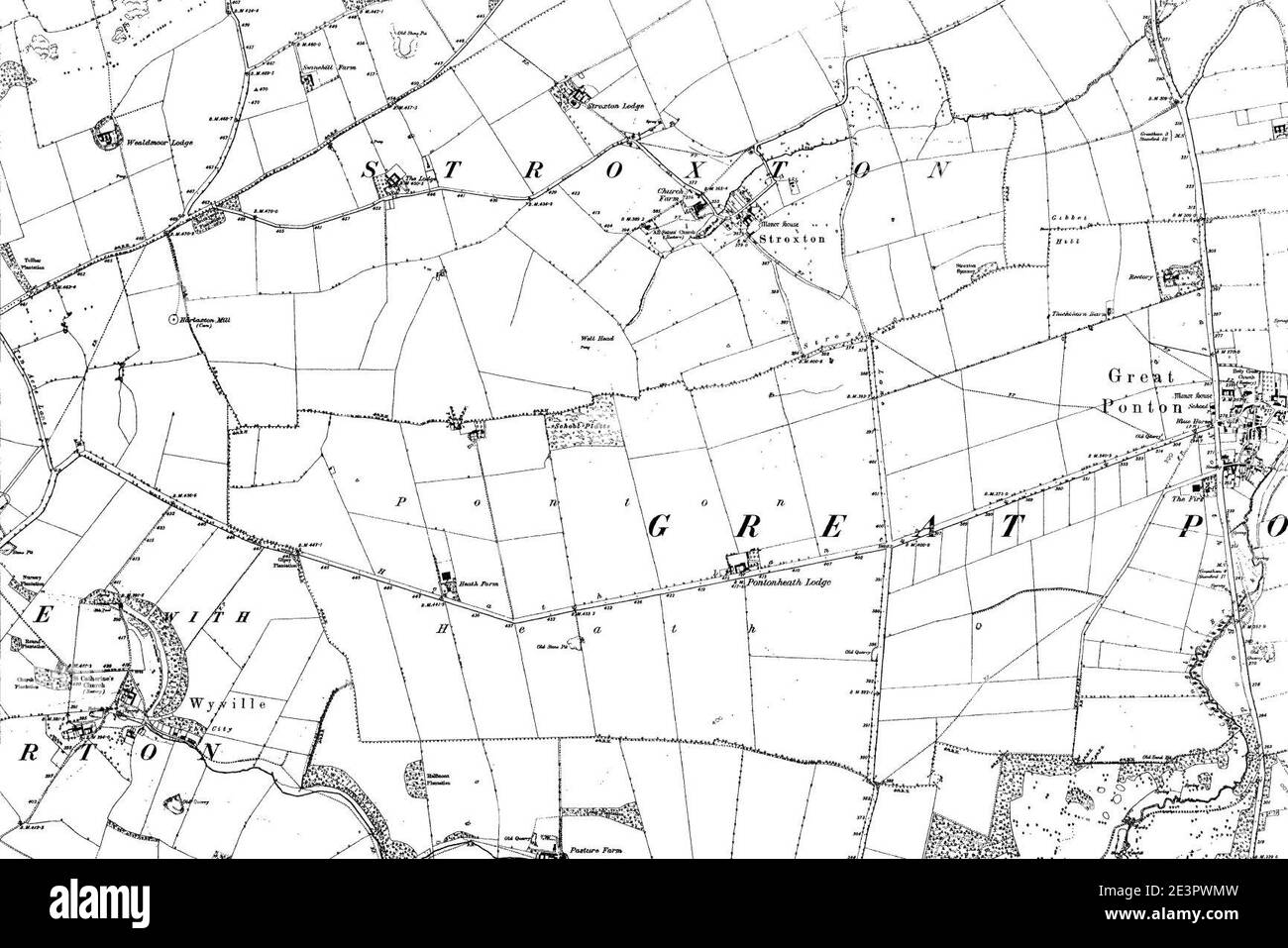 Map of Lincolnshire OS Map name 122-SE, Ordnance Survey, 1886-1897 ...