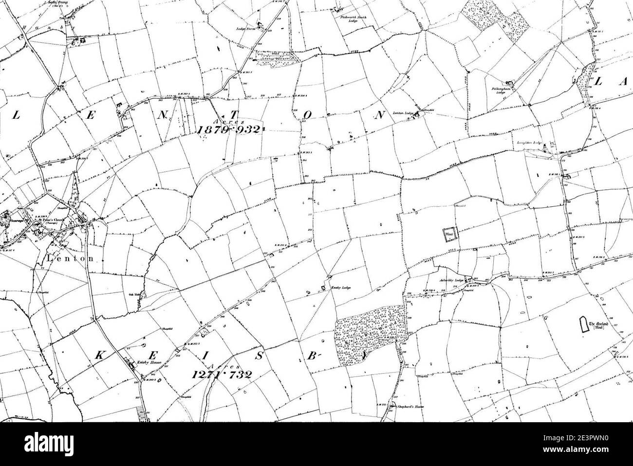 Map of Lincolnshire OS Map name 124-SW, Ordnance Survey, 1886-1897 ...