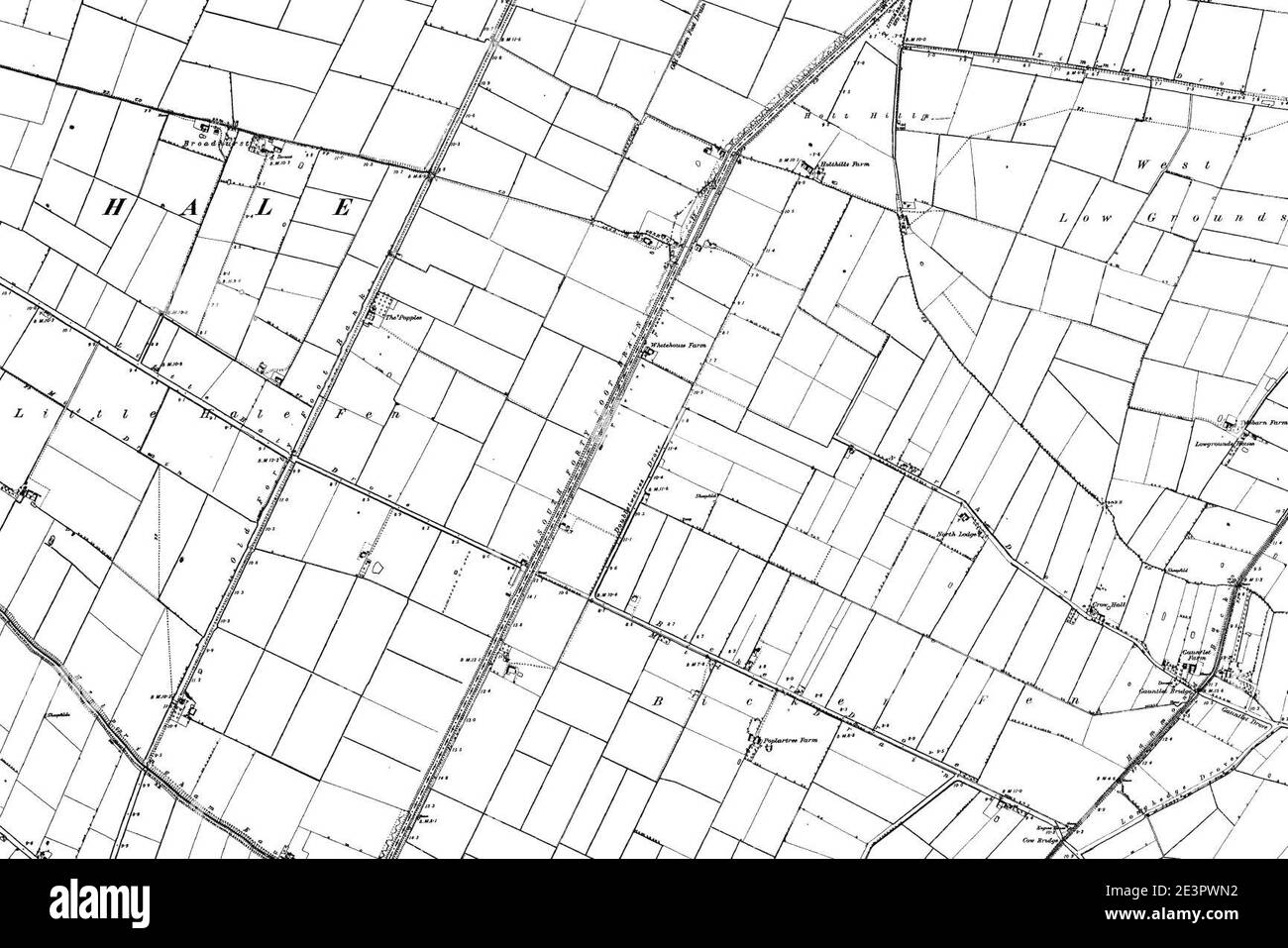 Map of Lincolnshire OS Map name 116-NE, Ordnance Survey, 1886-1897 ...