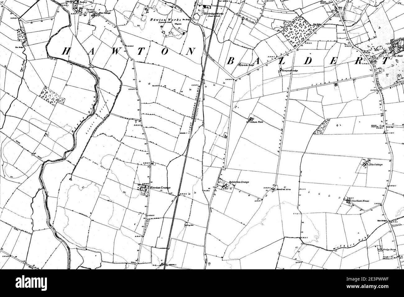 Map of Lincolnshire OS Map name 094-SE, Ordnance Survey, 1886-1897 ...