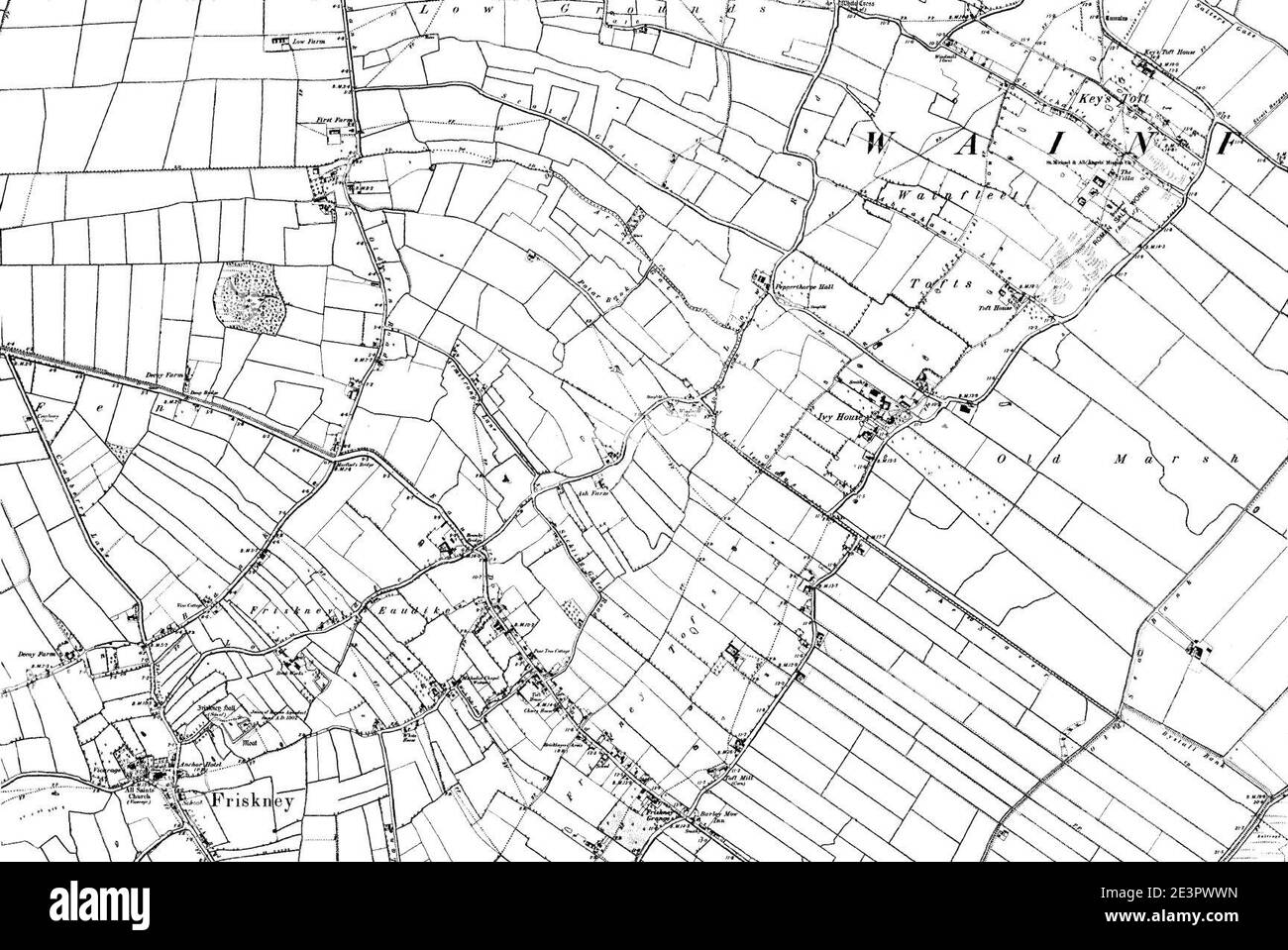 Map of Lincolnshire OS Map name 091-SE, Ordnance Survey, 1886-1897 ...