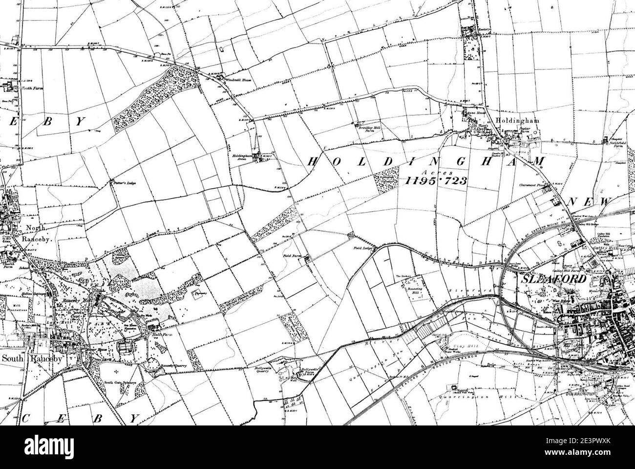 Map of Lincolnshire OS Map name 106-NW, Ordnance Survey, 1886-1897 ...