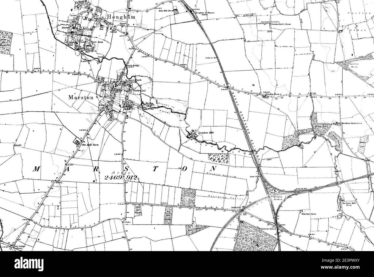 Map of Lincolnshire OS Map name 104-SE, Ordnance Survey, 1886-1897 ...