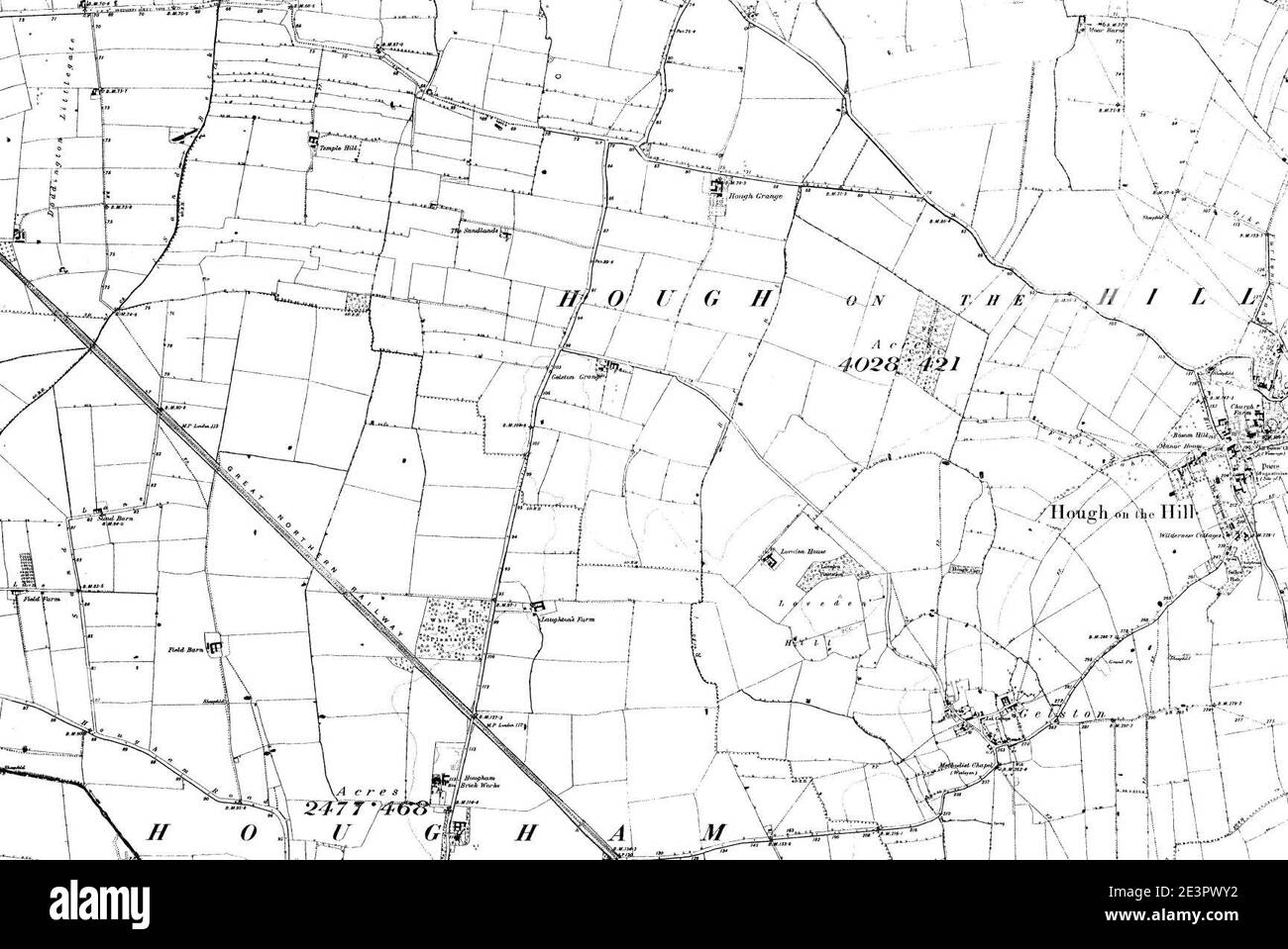 Map of Lincolnshire OS Map name 104-NE, Ordnance Survey, 1886-1897 ...
