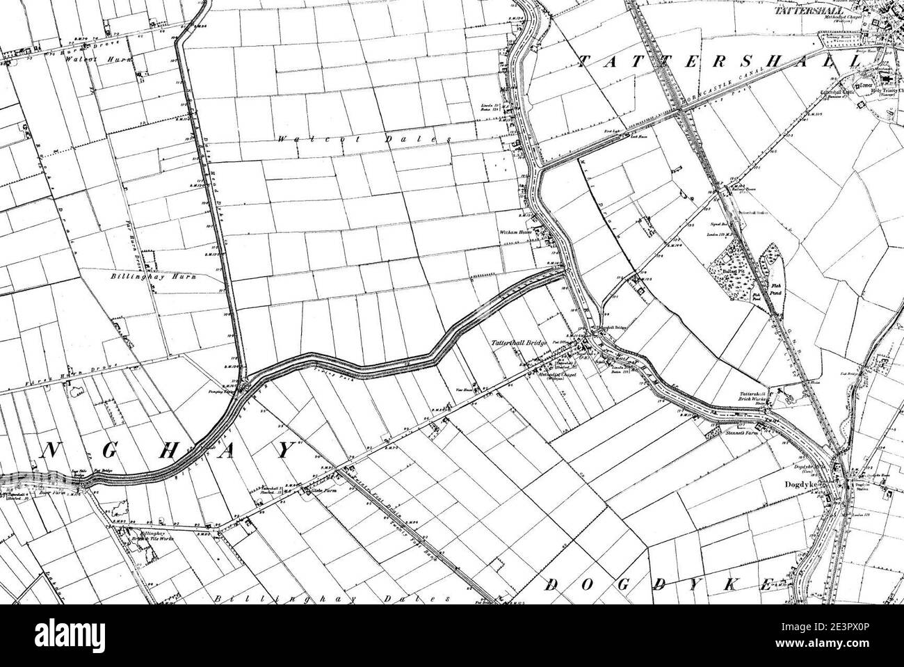 Map of Lincolnshire OS Map name 088-SE, Ordnance Survey, 1886-1897 ...