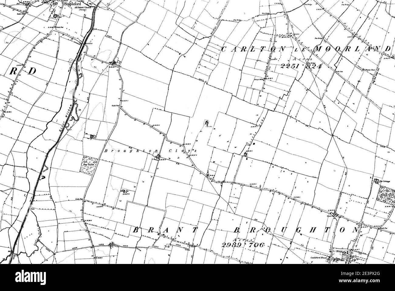 Map of Lincolnshire OS Map name 085-SE, Ordnance Survey, 1886-1897 ...