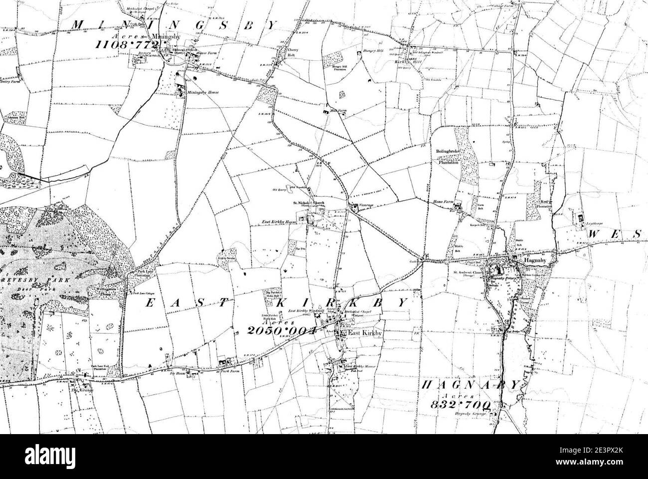 Map of Lincolnshire OS Map name 082-SW, Ordnance Survey, 1886-1897 ...