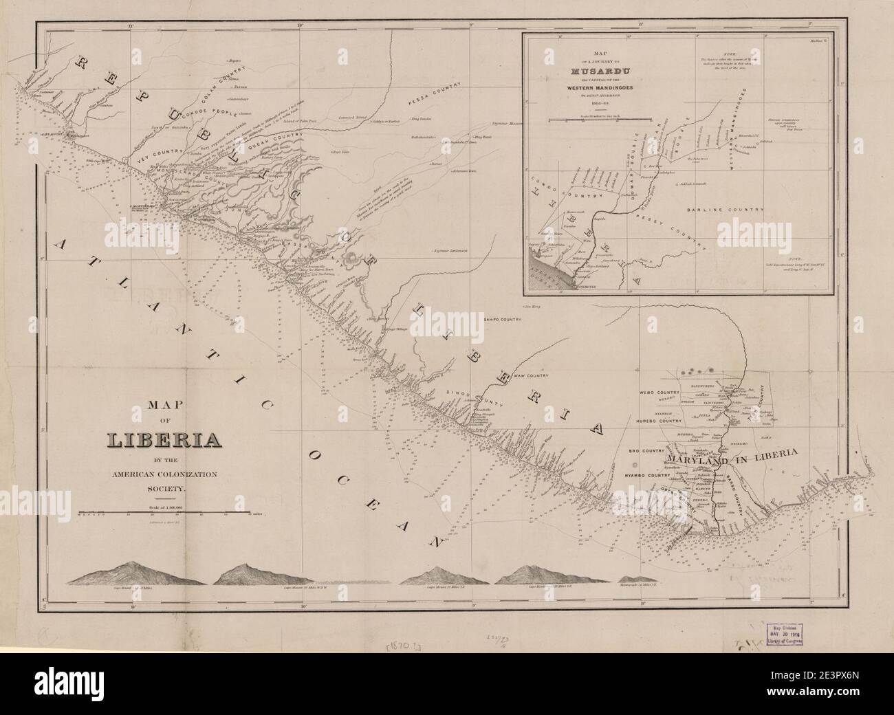 Map of Liberia Stock Photo - Alamy