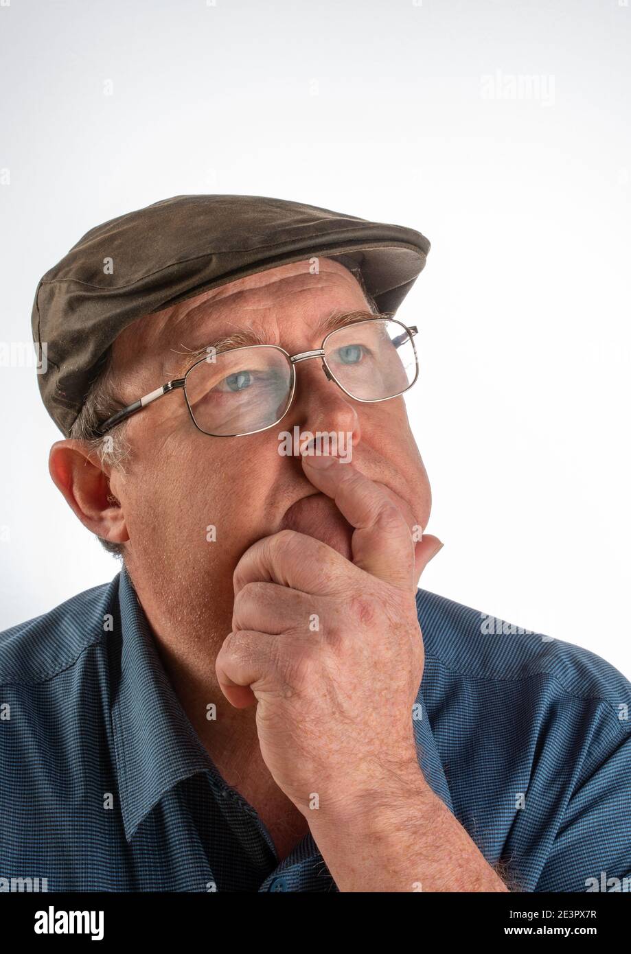Middle aged white man glasses hi-res stock photography and images - Alamy
