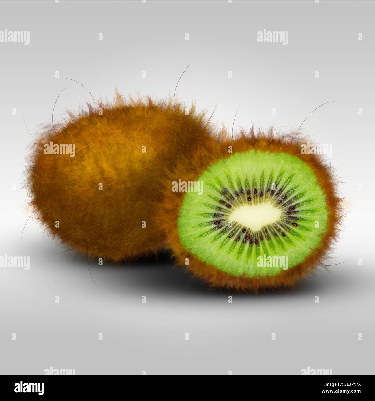 3D Illustration of Realistic Fruit in Felt Fabric Stock Photo - Alamy