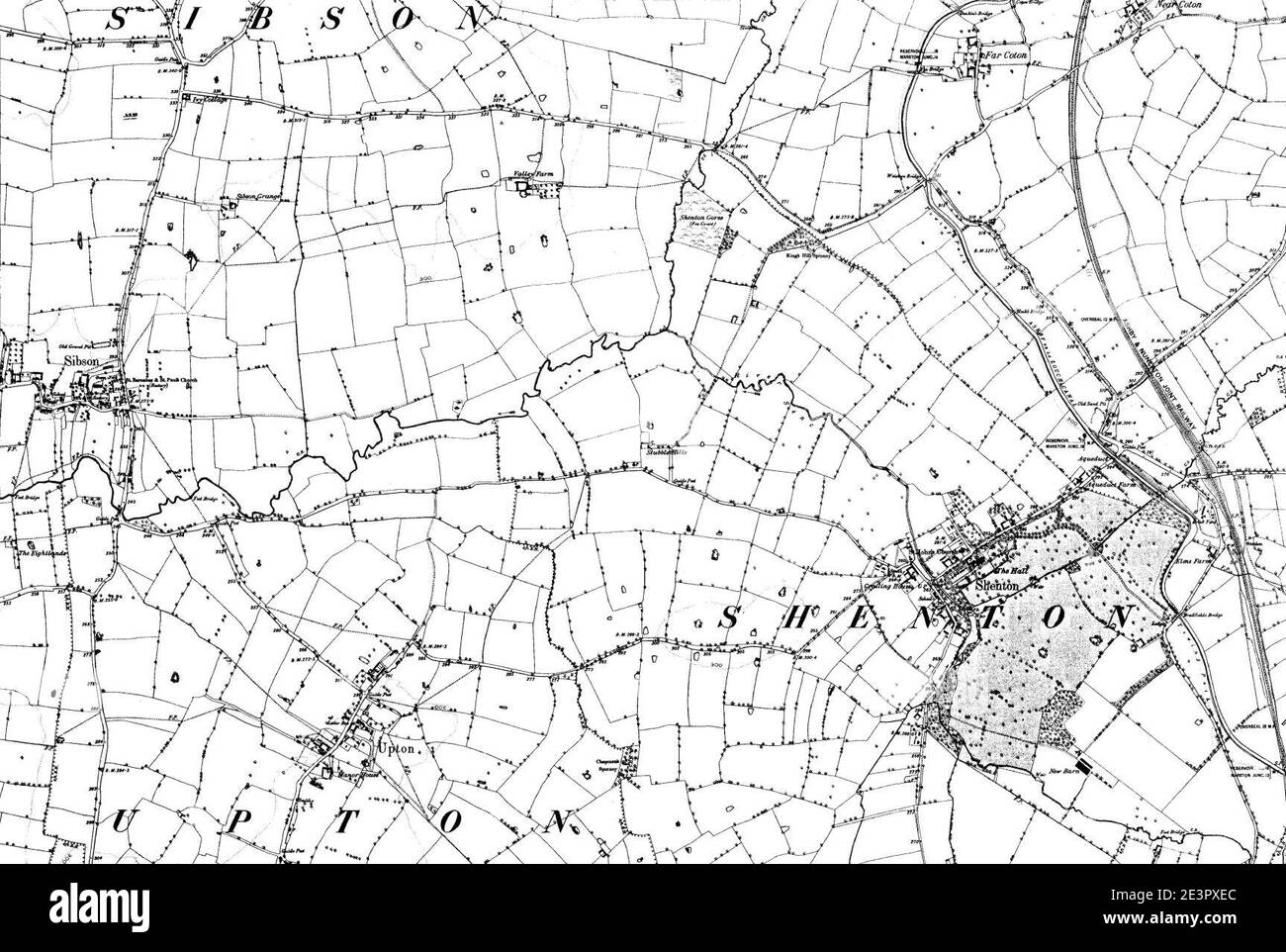 Map of Leicestershire OS Map name 035-NW, Ordnance Survey, 1884-1892 ...