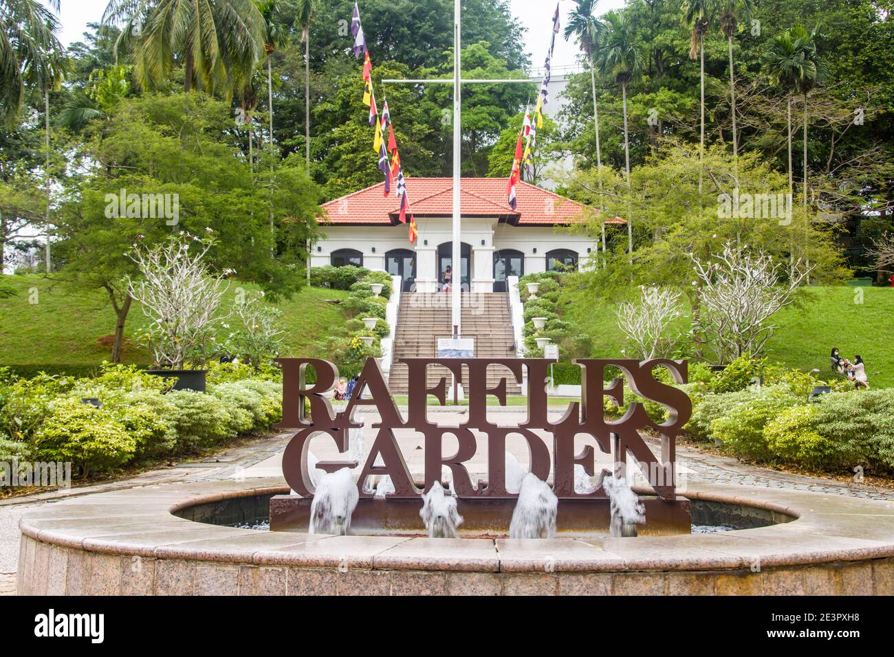 the Raffles Garden in Fort Canning Park Singapore. It is named after ...