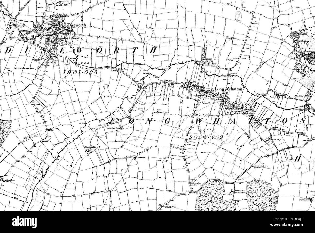 Map of Leicestershire OS Map name 010-SW, Ordnance Survey, 1884-1892 ...