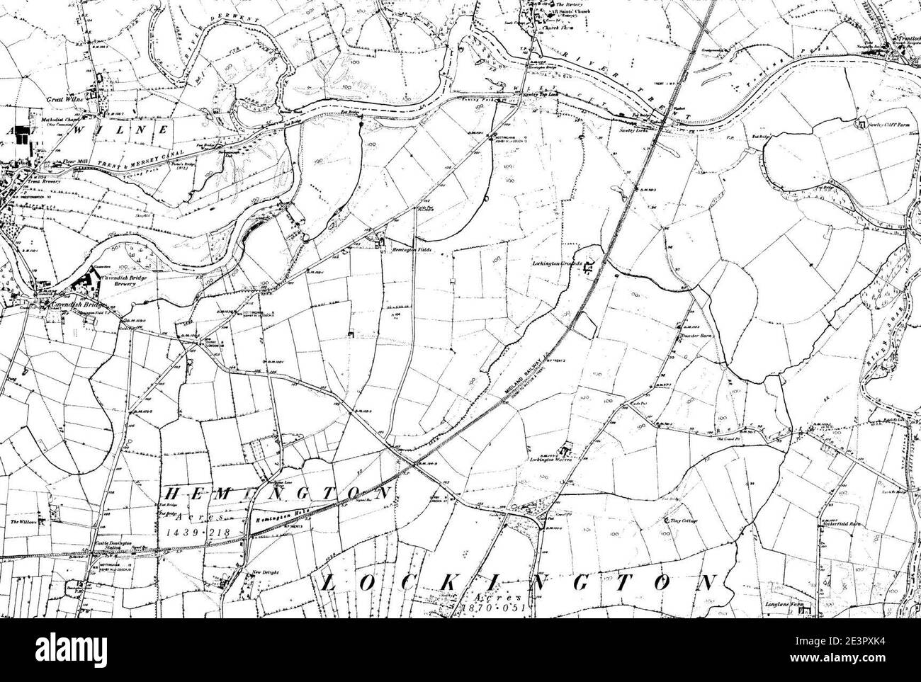 Map of leicestershire Black and White Stock Photos & Images - Alamy