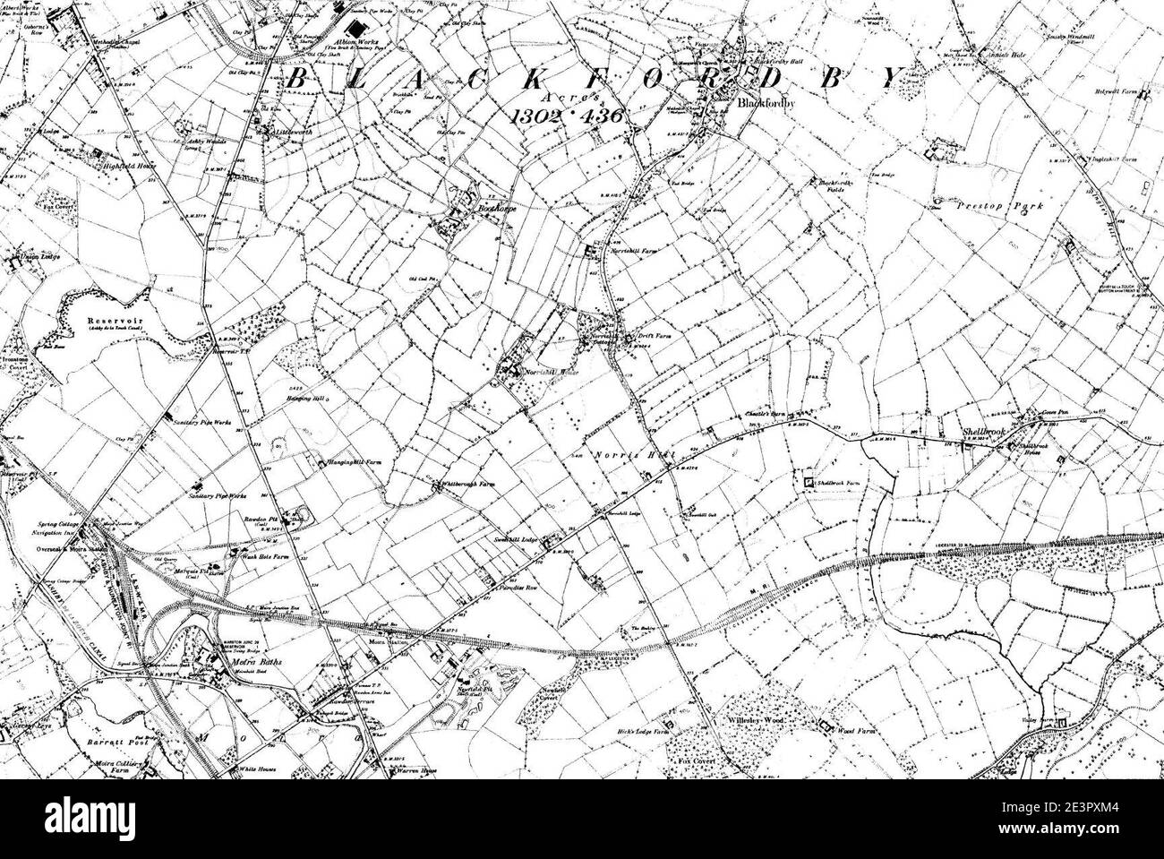 Map of Leicestershire OS Map name 015-SE, Ordnance Survey, 1884-1892 ...