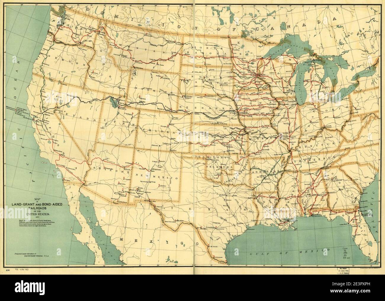 Land grant map hi-res stock photography and images - Alamy