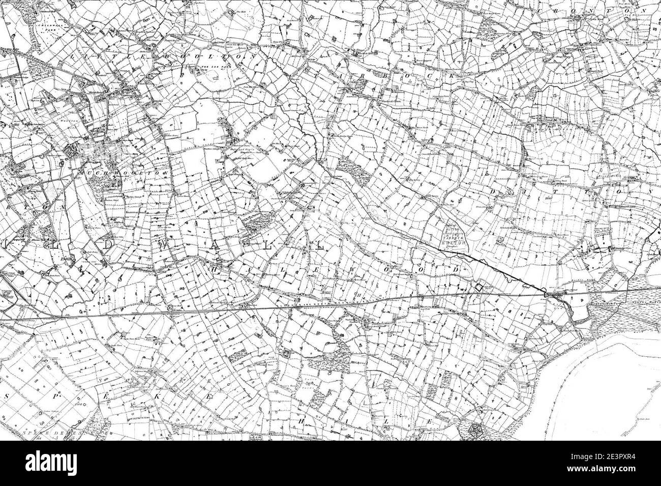 Map of Lancashire Sheet 114, Ordnance Survey, 1846-1873 Stock Photo - Alamy